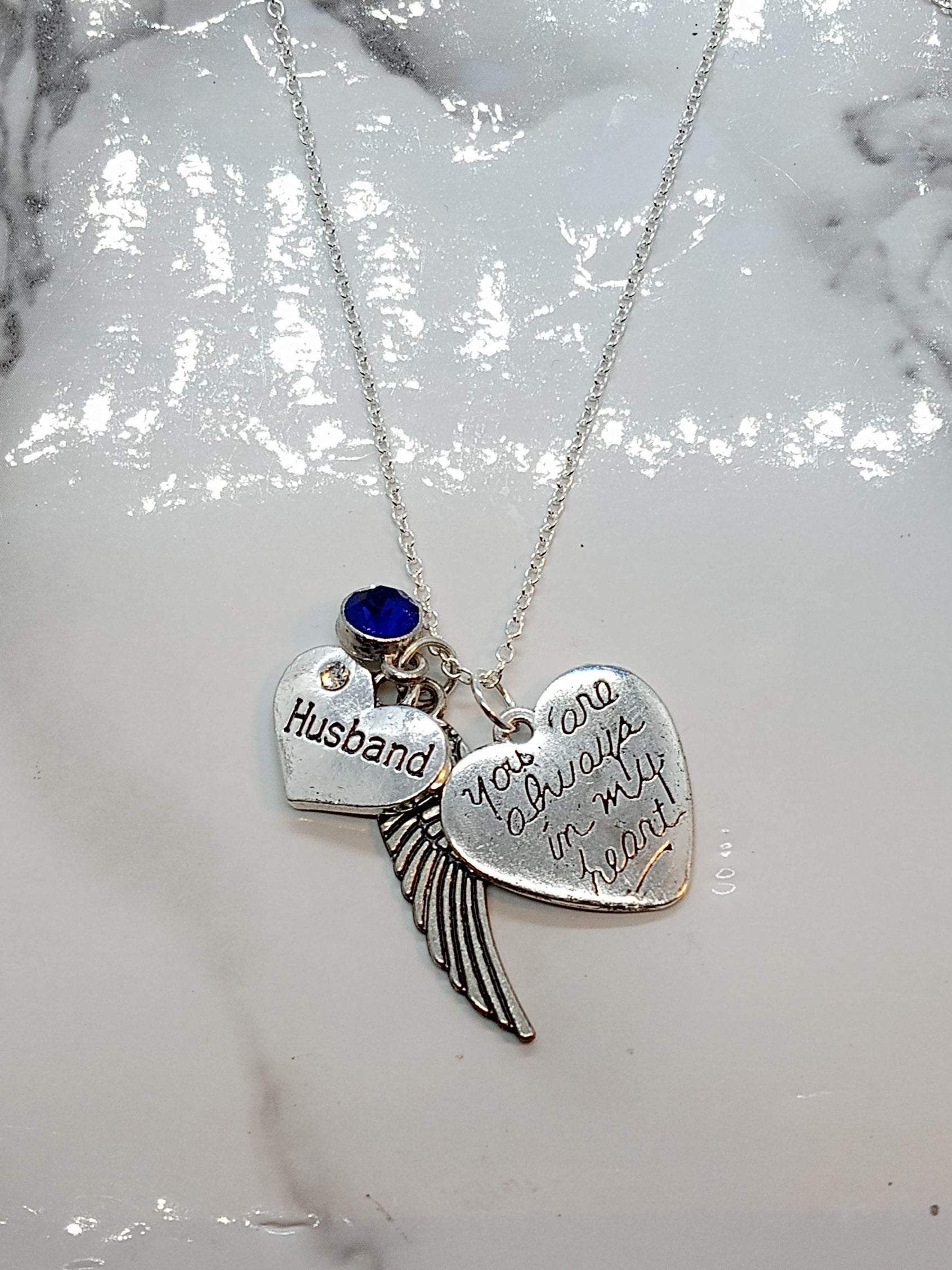 "You are always in my heart" Memorial Necklace for HUSBAND Memorial ...